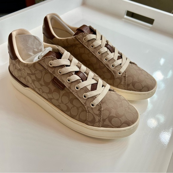 Coach | Shoes | Coach Womens Lowline Signature Print Jacquard Cupsole ...